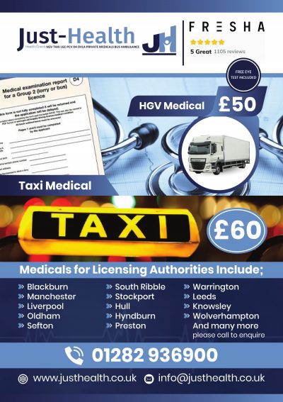 D4 Medicals HGV - £50 - locations Near You